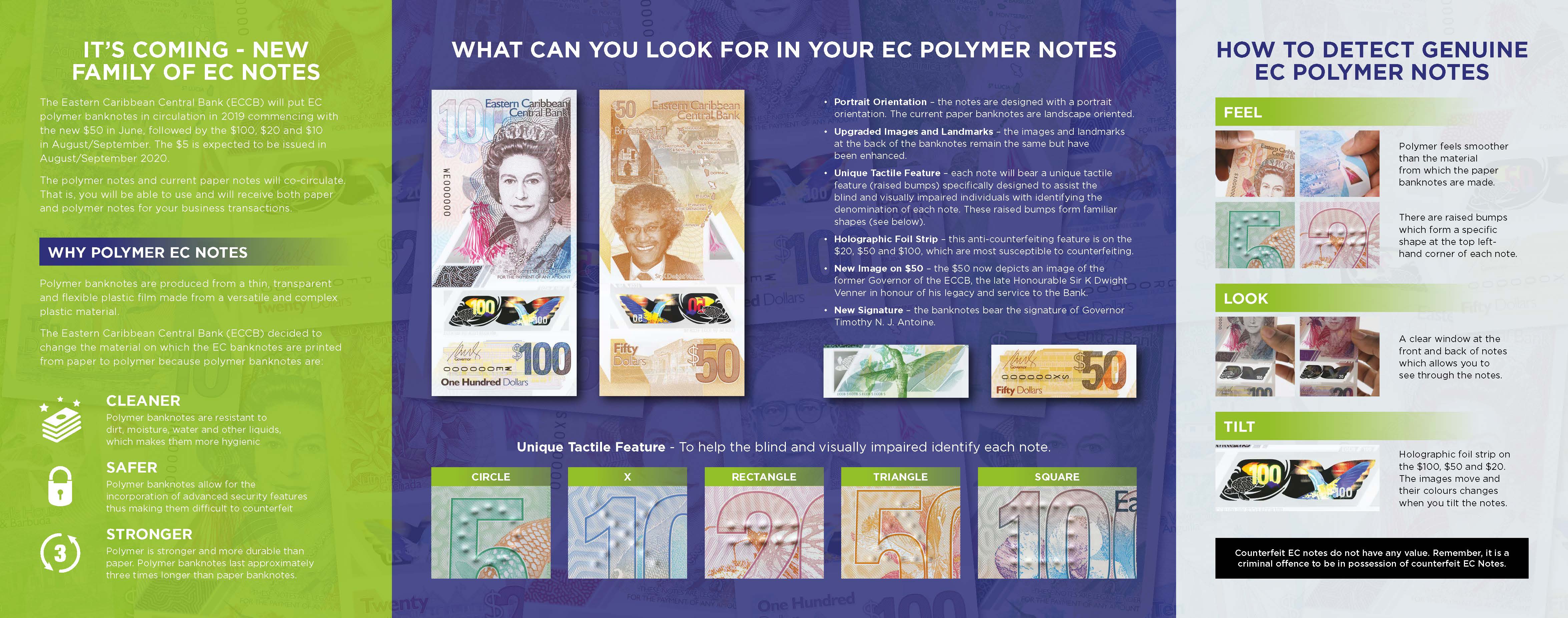 Poster and Brochure - Eastern Caribbean Central Bank