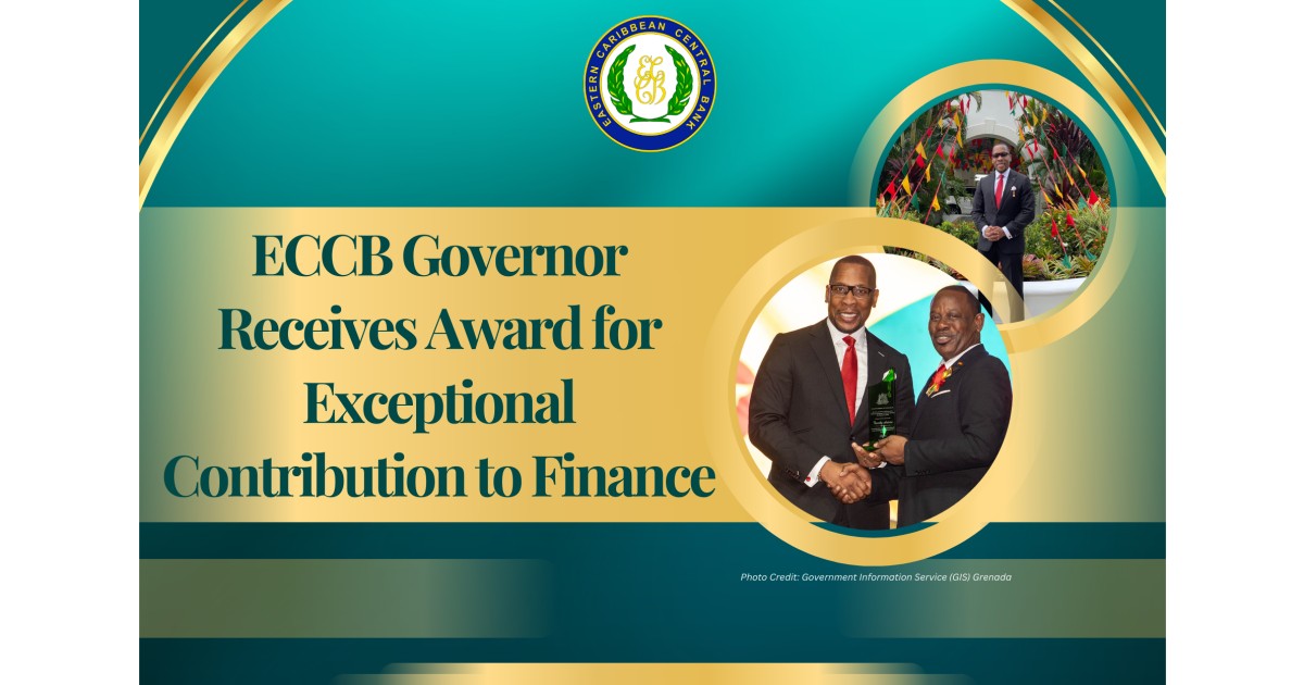 ECCB Governor Receives Award for Exceptional Contribution to Finance