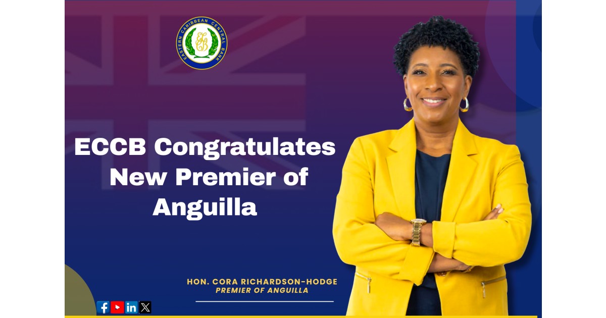 ECCB Congratulates New Premier of Anguilla