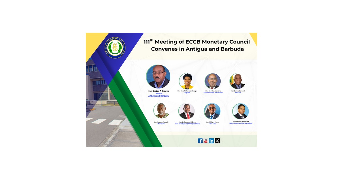 111th Meeting of ECCB Monetary Council to Convene in Antigua and Barbuda
