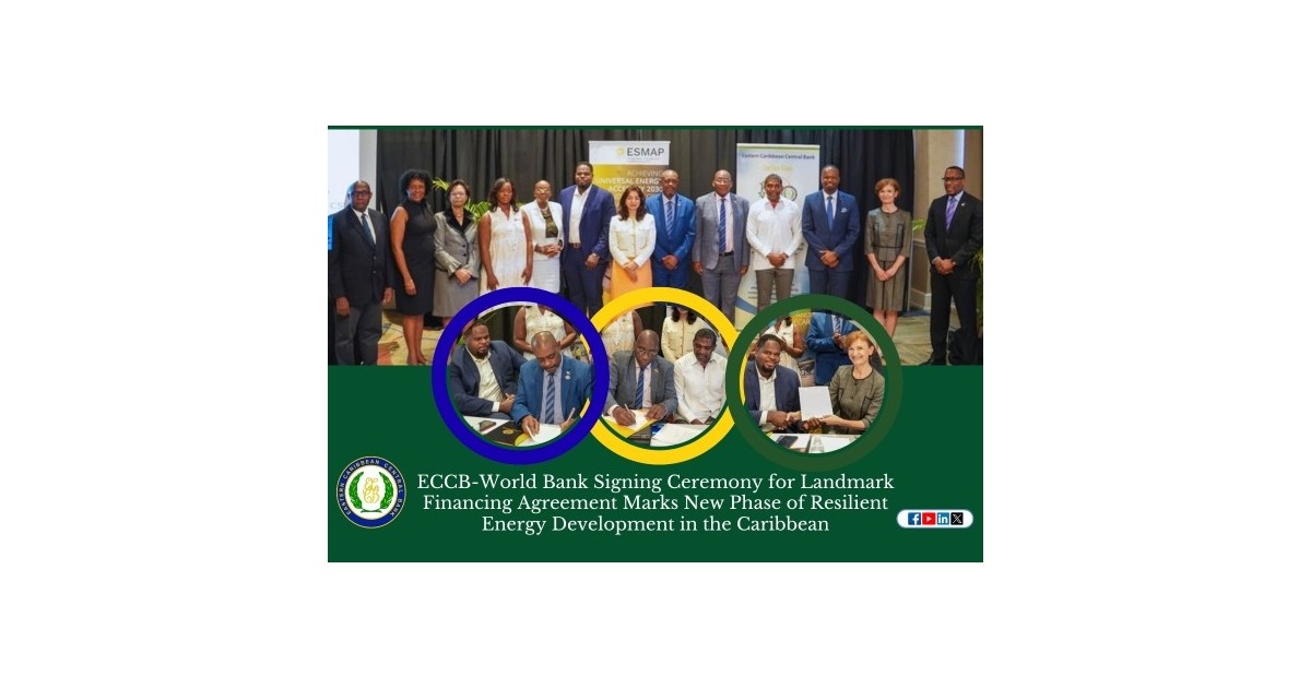 ECCB-World Bank Signing Ceremony for Landmark Financing Agreement Marks ...