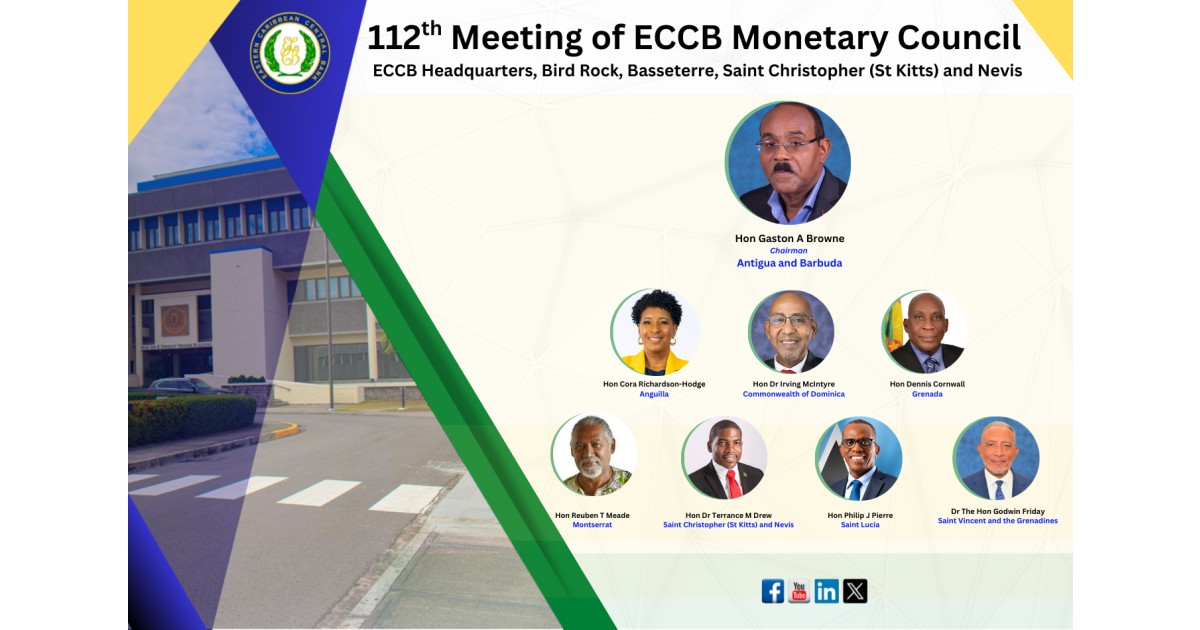 ECCB Monetary Council to Convene for 112th Meeting in Saint Christopher ...